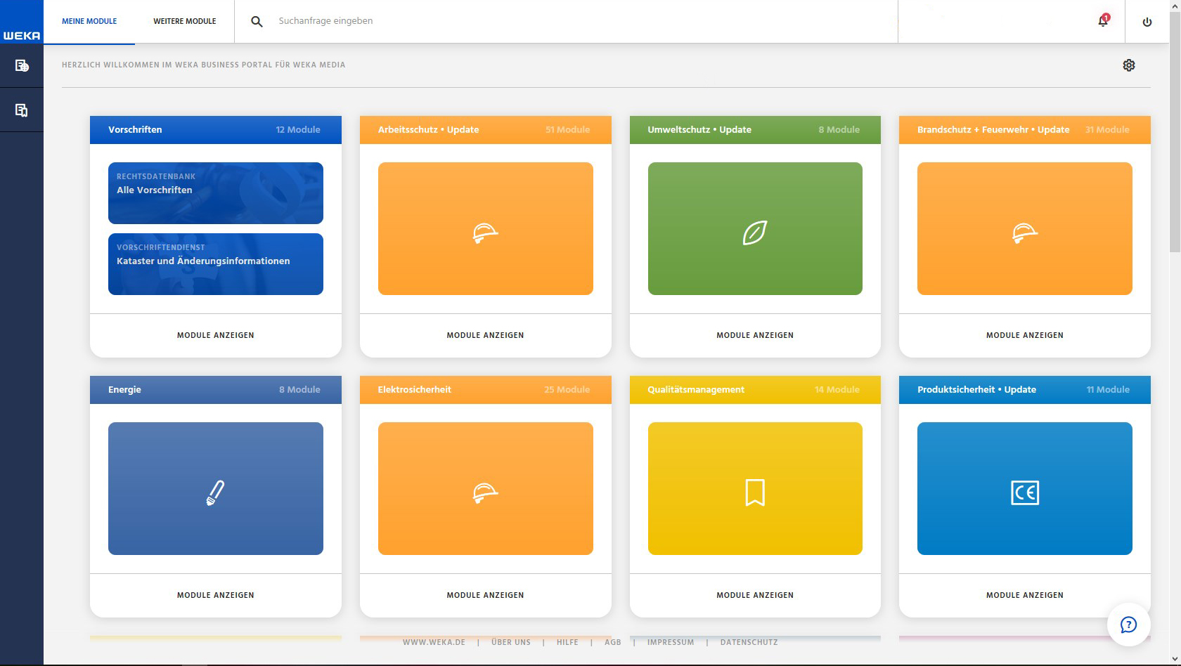 WEKA Business Portal - WEKA Unternehmenskunden